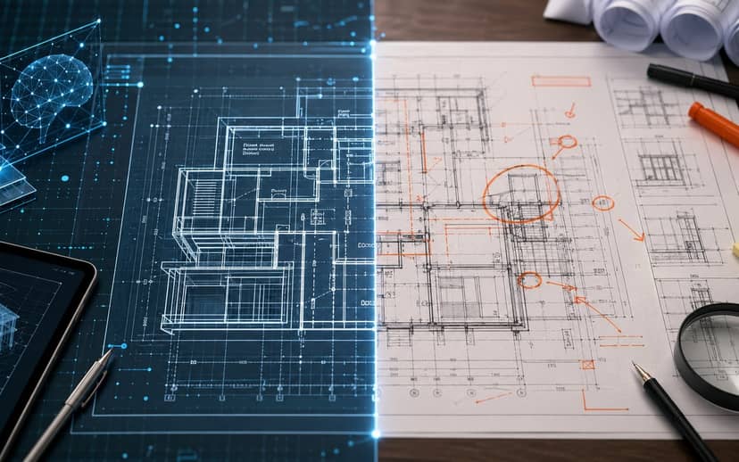 2025 AI vs. Manual Architectural Drawing Translation Comparison